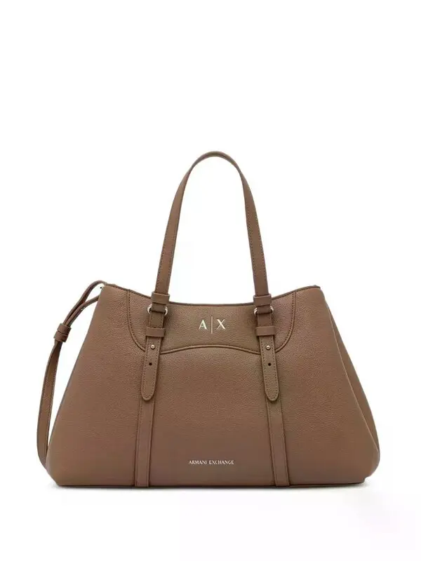 Armani Exchange Grained-effect Shoulder Bag