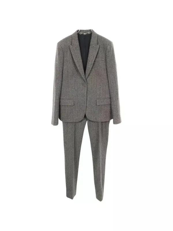 Gucci 2010 Herringbone Wool Suit