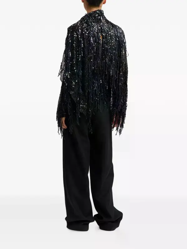 16Arlington Auro Fringe-sequin Top