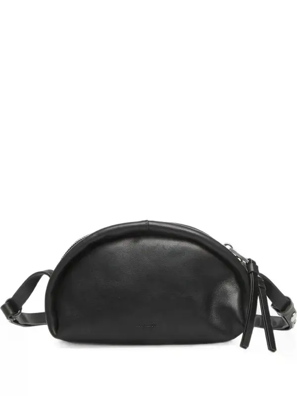 ALLSAINTS Half-moon Leather Cross Body Bag - Black