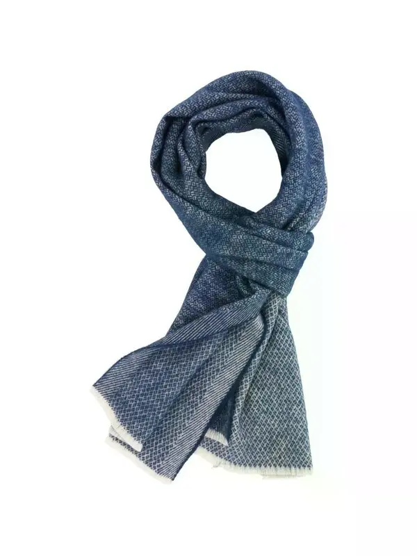 Boggi Milano Scarf Micro Structured Jacquard Wool