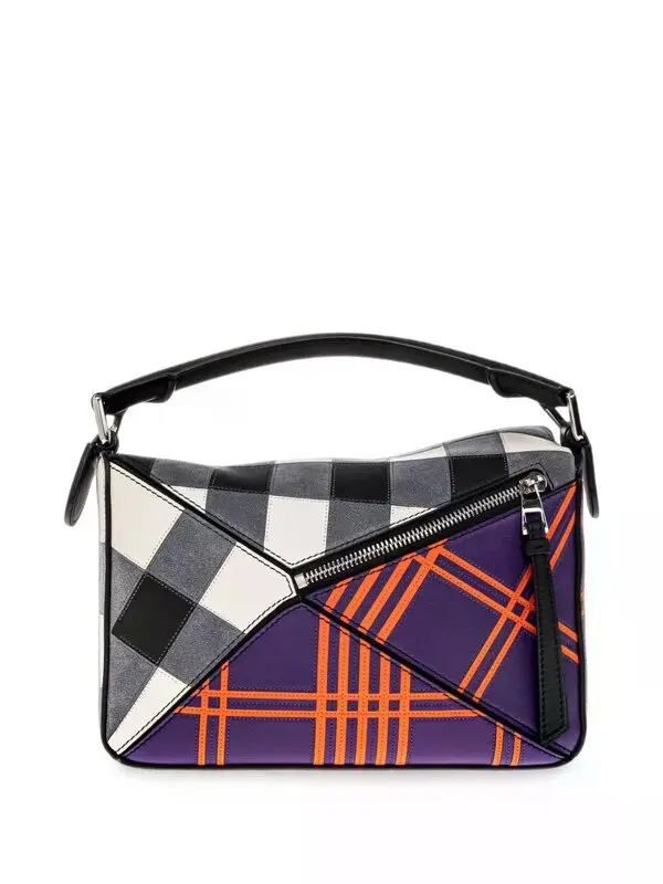 Loewe X Cosima Von Bonin Small Puzzle Leather Tote Bag