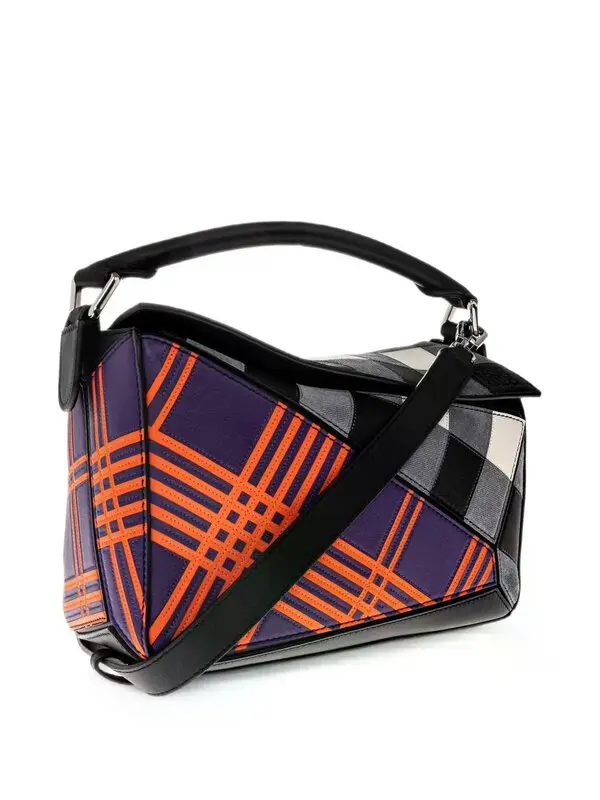 Loewe X Cosima Von Bonin Small Puzzle Leather Tote Bag