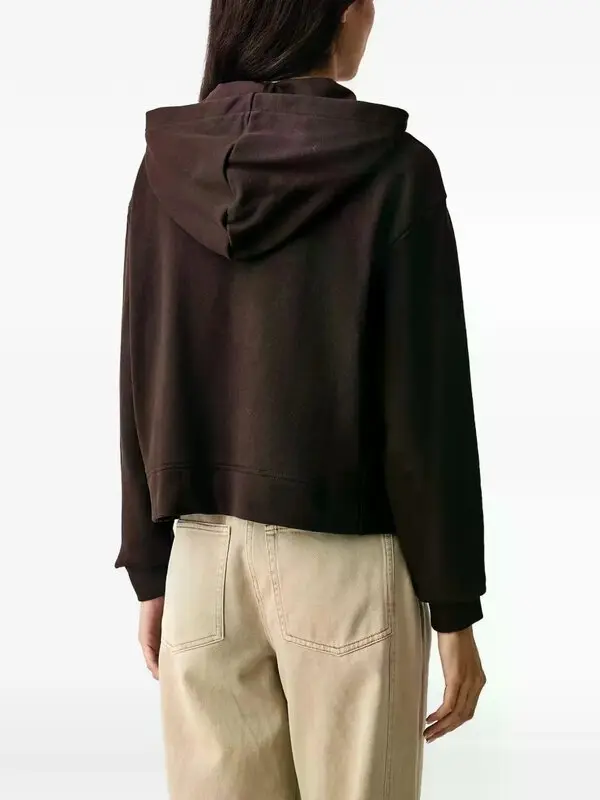 Armani Exchange Logo-plaque Zip-up Hoodie