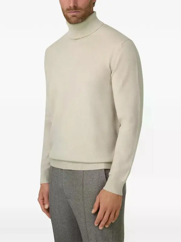 Boggi Milano Turtleneck Jumper In Cashmere