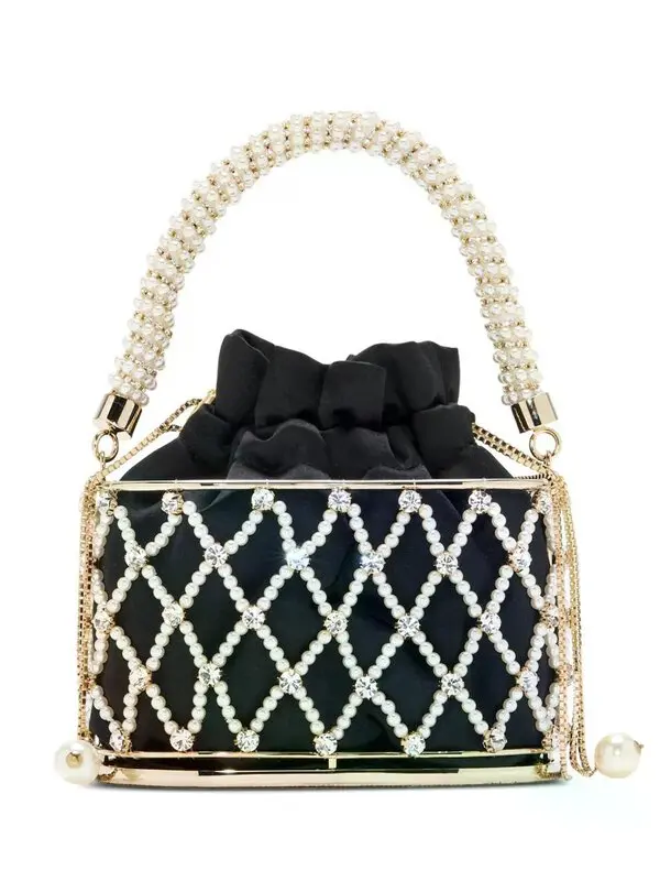 Rosantica Holli Eterea Faux-pearl Mini Bag - Black