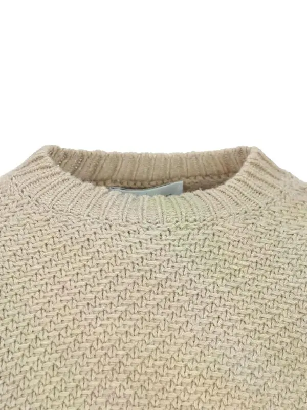 Stone Island Basket-weave Logo-patch Sweater