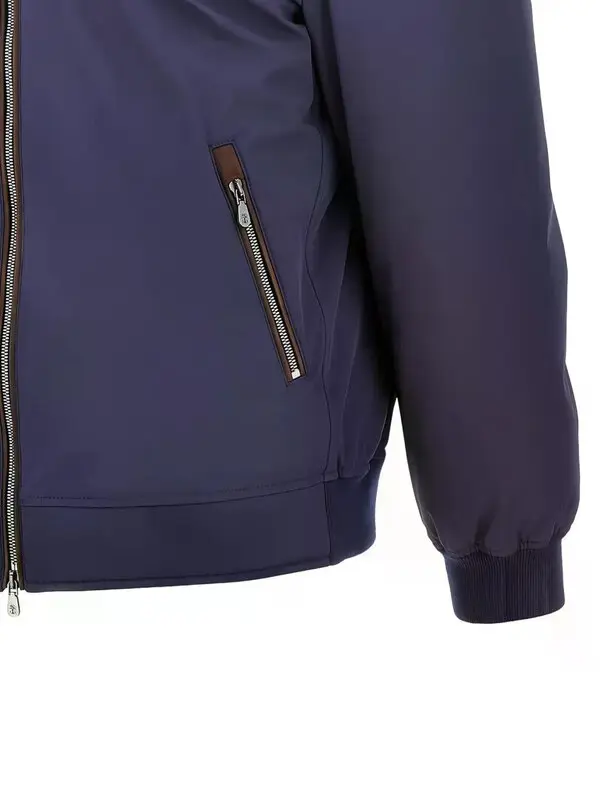 Brunello Cucinelli Shearling-collar Detachable-hood Padded Jacket