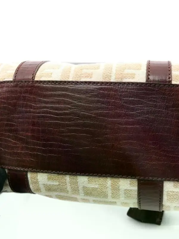 Fendi 2010s Mini Zucca Boston Tote Bag