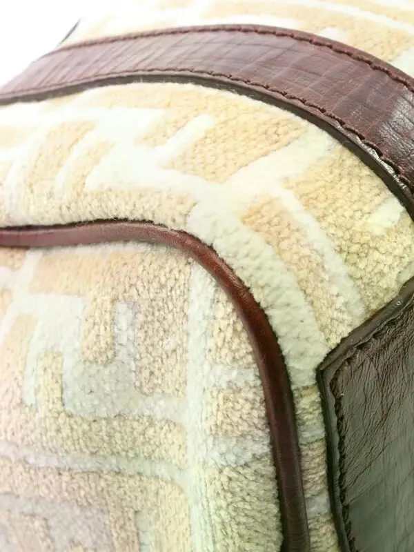 Fendi 2010s Mini Zucca Boston Tote Bag