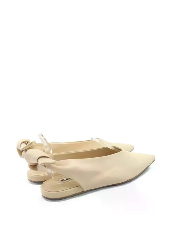 JIL SANDER 2010s Pointed-toe Knot Pumps