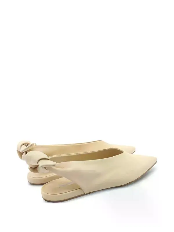 JIL SANDER 2010s Pointed-toe Knot Pumps - Neutrals