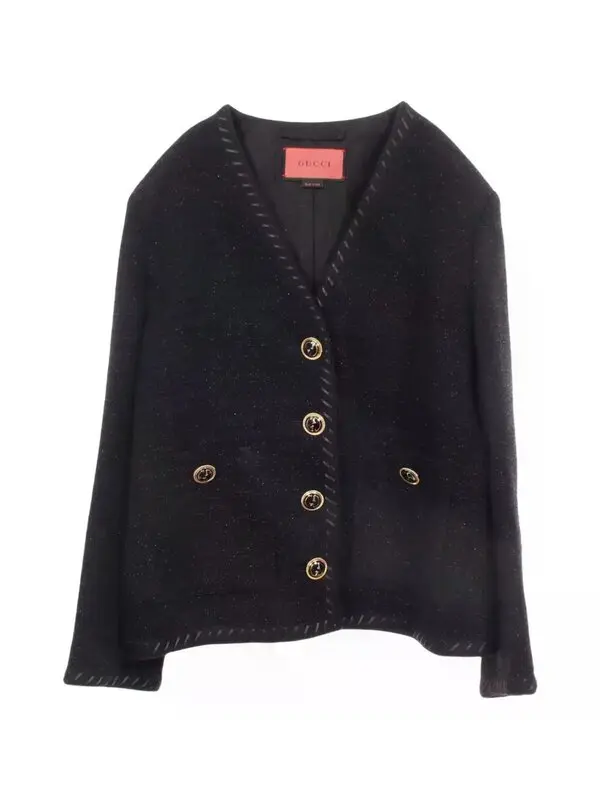 Gucci 2010s Tweed Button-up Jacket