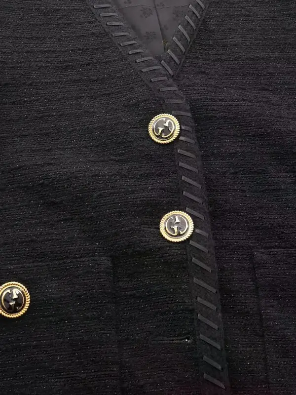 Gucci 2010s Tweed Button-up Jacket