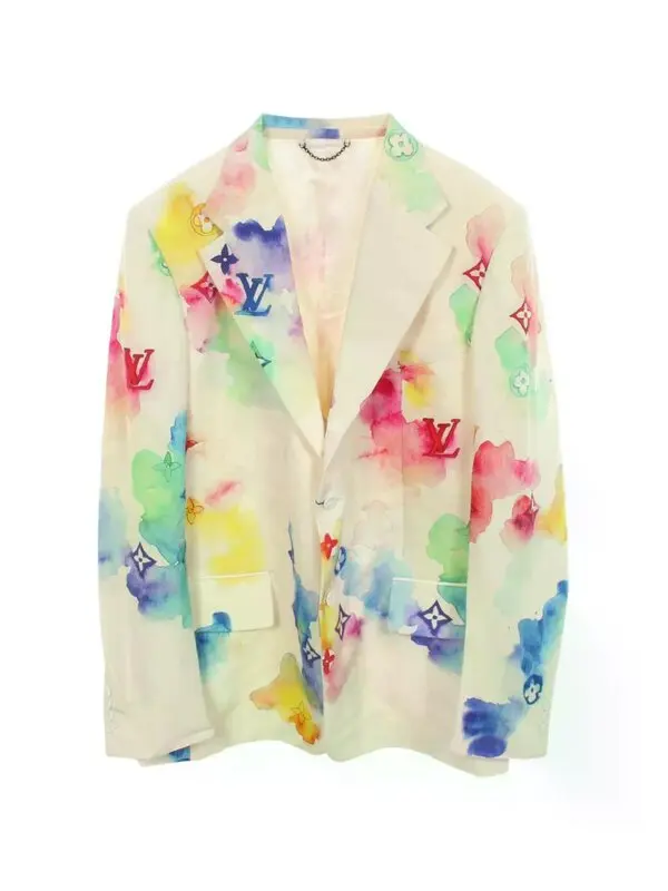 LOUIS VUITTON 2010s Monogram Watercolor Tailored Jacket
