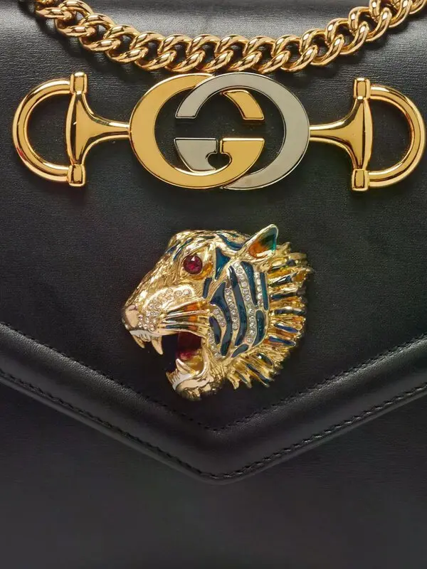 Gucci Rajah Interlocking G Horsebit Shoulder Bag