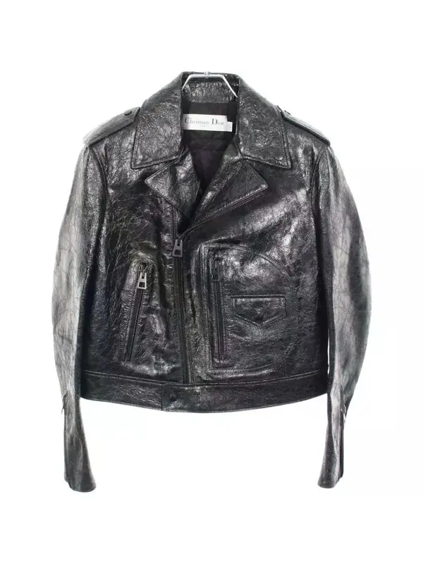 Dior 2010s Eiffel Tower Leather Jacket