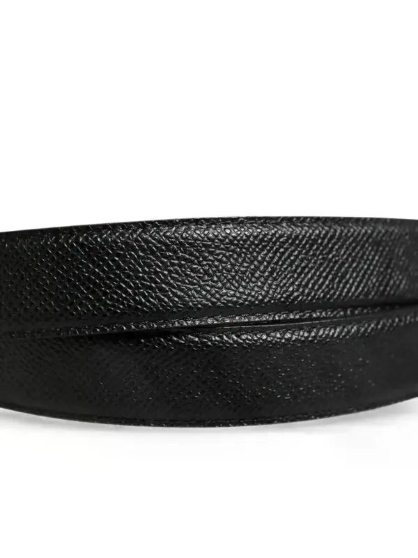 Dolce & Gabbana Logo-plaque Leather Belt
