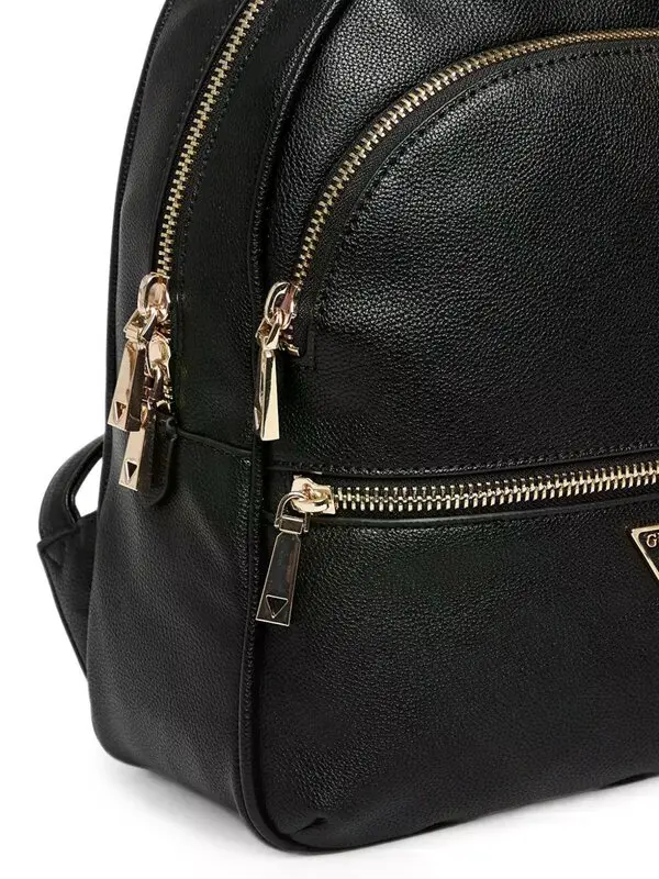 Guess Manhattan Logo-plaque Pebbled-effect Backpack
