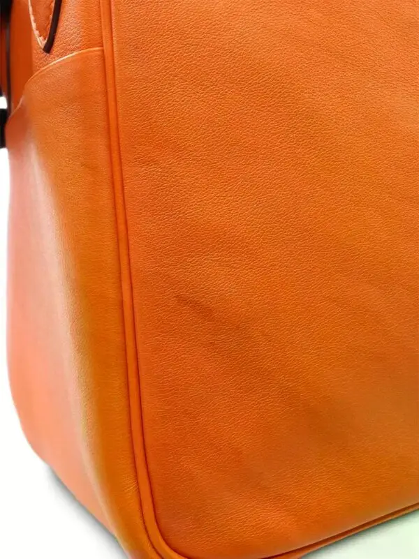 Hermès 2007 Lindy 30 Leather Shoulder Bag - Orange
