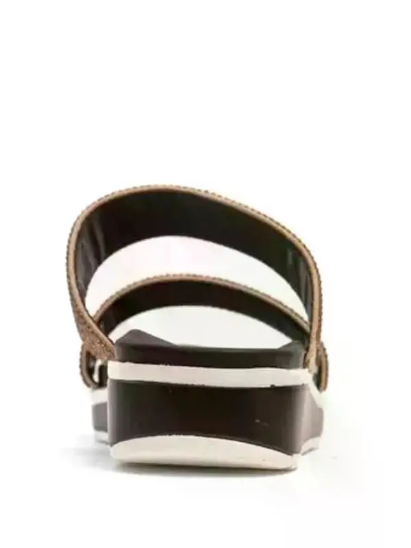PÉCHÉ ORIGINEL Crystal-embellished Double-strap Flat Sandals