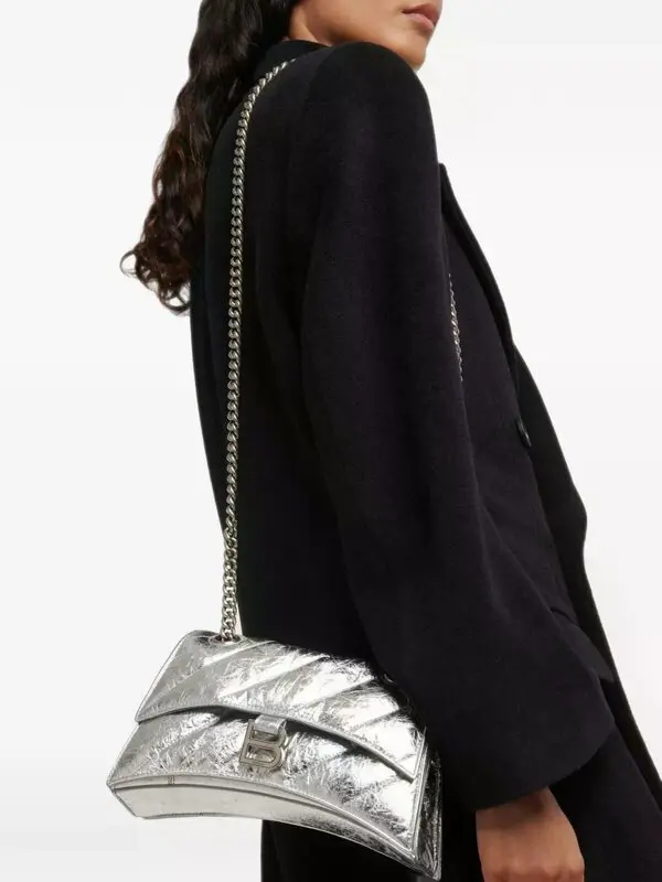 Balenciaga Small Crush Quilted Leather Shoulder Bag
