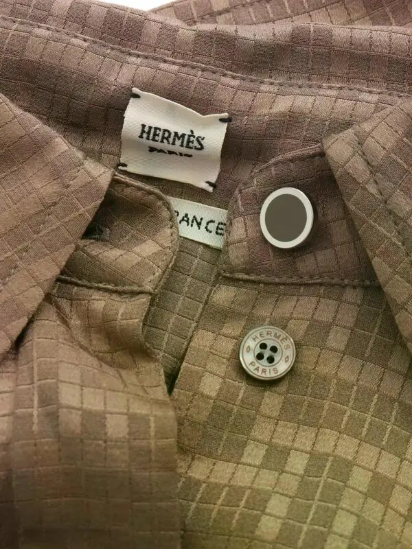 Hermès 2010s Mosaic Long-sleeve Shirt