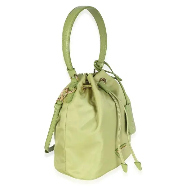 Prada Ivy Re-nylon Re-edition 1978 Bucket Bag - Green