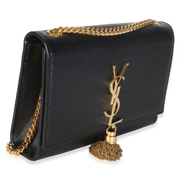 Saint Laurent Grain De Poudre Small Classic Kate Tassel Satchel