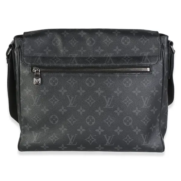 LOUIS VUITTON Monogram Eclipse Canvas District Mm - Black