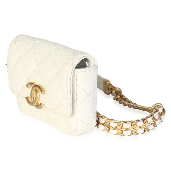 Chanel Caviar Quilted Melody Chain Belt Bag