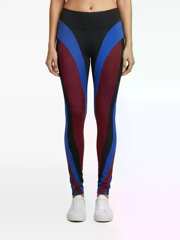 Thierry Mugler X H&m Spiral-panelled Jersey Leggings