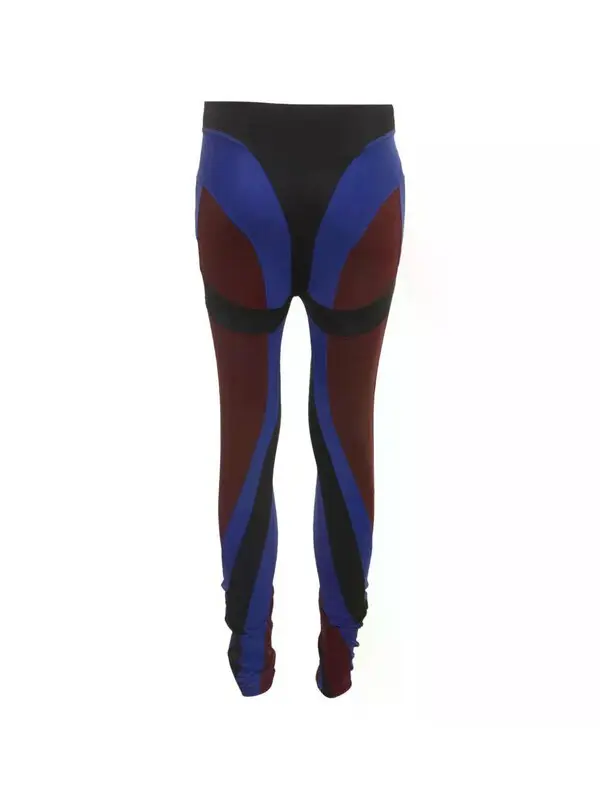Thierry Mugler X H&m Spiral-panelled Jersey Leggings