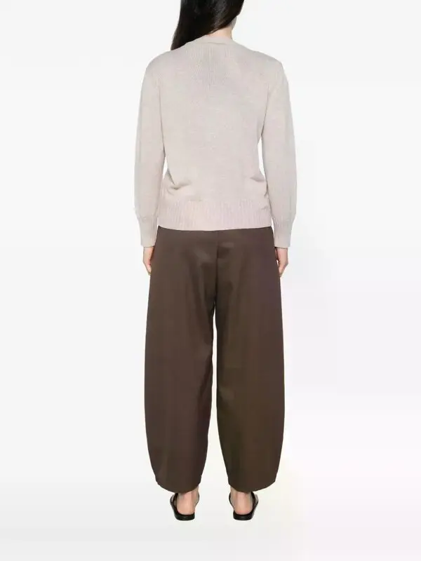 INTRECCI V-neck Patch-pocket Cardigan