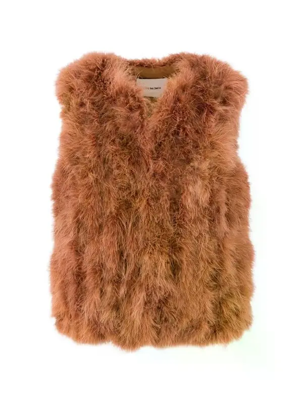 YVES SALOMON Feather-down Sleeveless Gilet