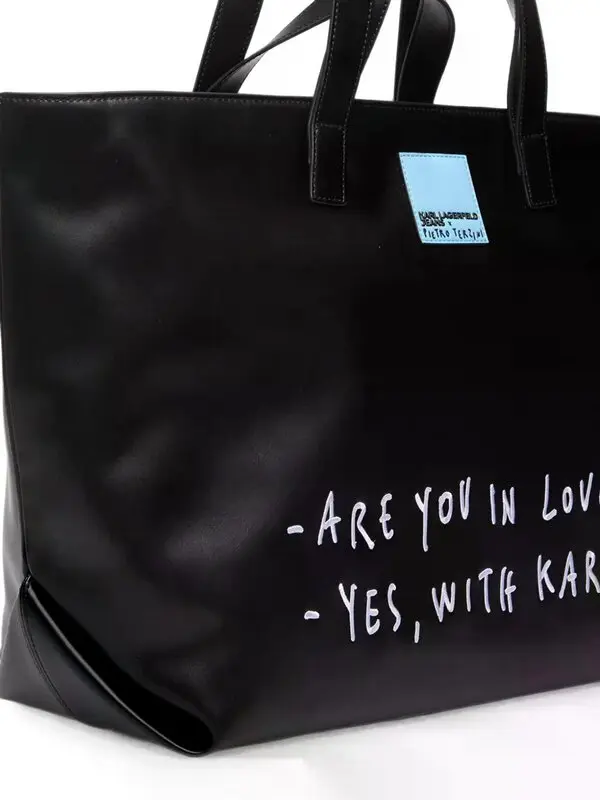 Karl Lagerfeld Pietro Terzini Logo-patch Tote Bag