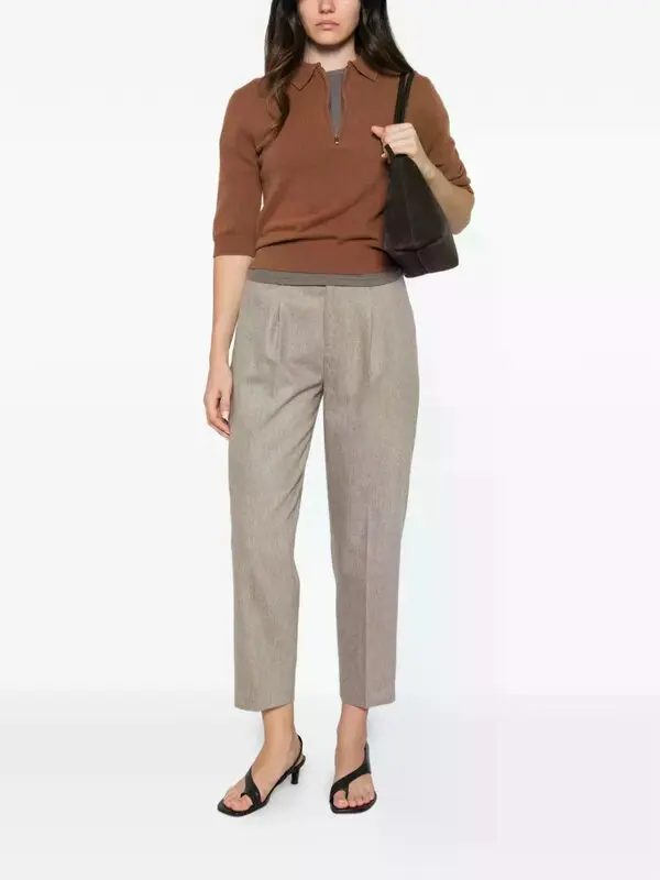 PT TORINO Pleated Wool Trousers
