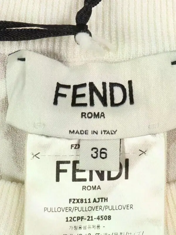 Fendi 2010s Reversible Logo-pattern T-shirt