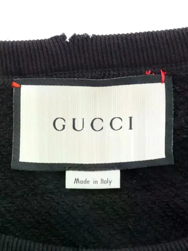 Gucci 2010s Embroidered Logo-print Sweatshirt