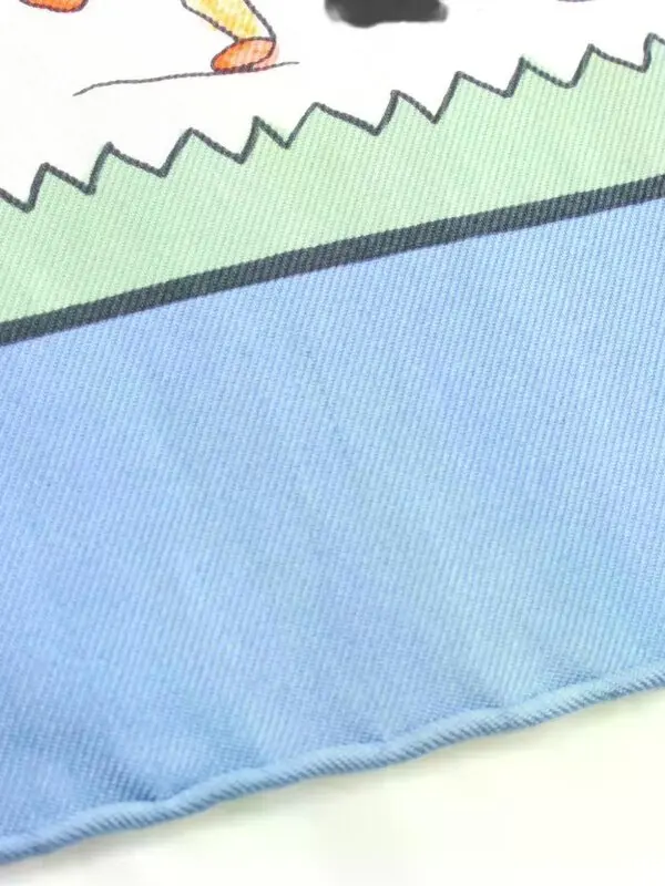 Hermès 2010s Retour A La Terre Scarf - White