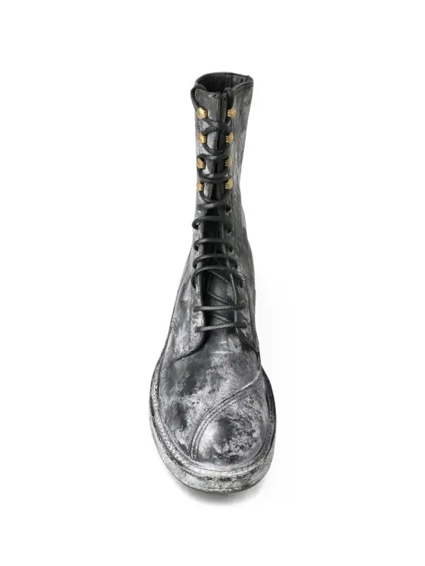 Dolce & Gabbana Distressed-leather Boots