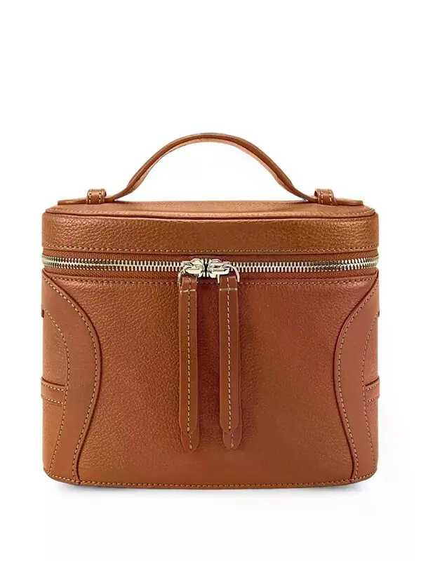 AIGNER Small Deborah Grained-leather Tote Bag