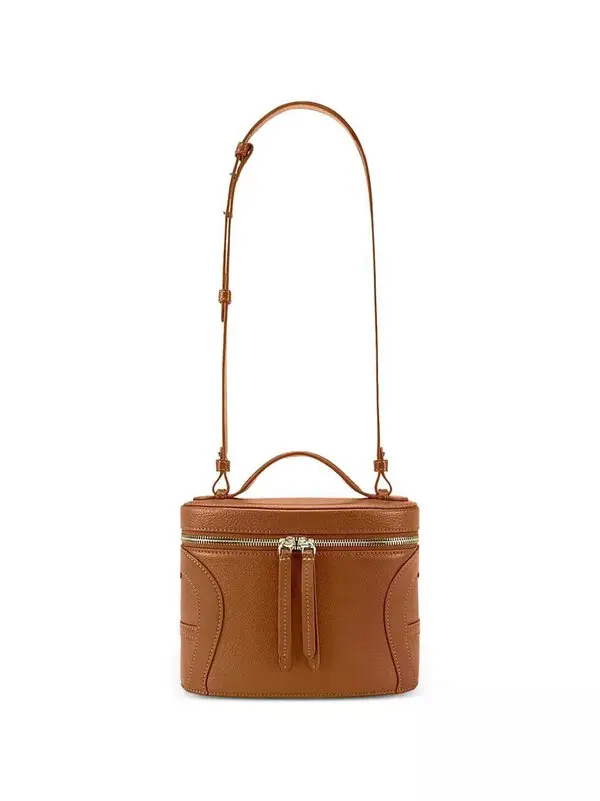 AIGNER Small Deborah Grained-leather Tote Bag - Brown