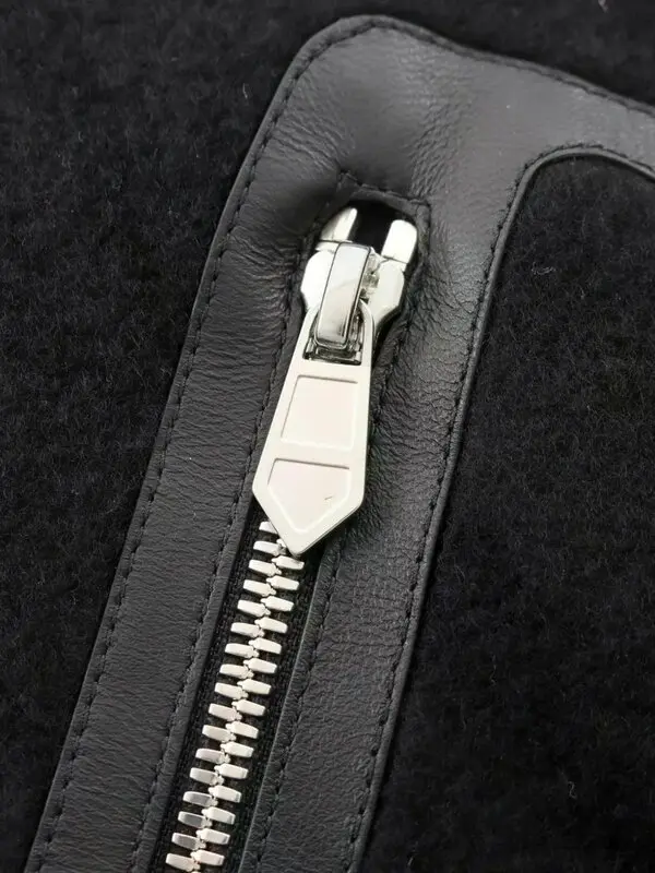 Hermès 2010s Leather-trim Sweatshirt