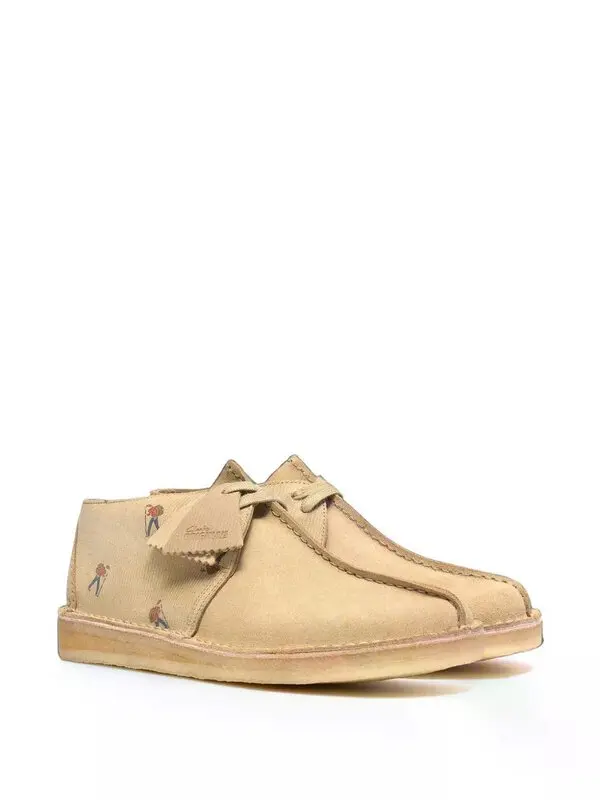 Clarks Desert Trek Printed Lace-up Shoes - Neutrals