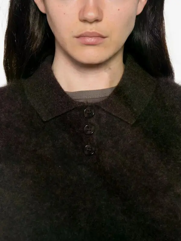 ABSOLUT CASHMERE Margot Button-up Polo Sweater