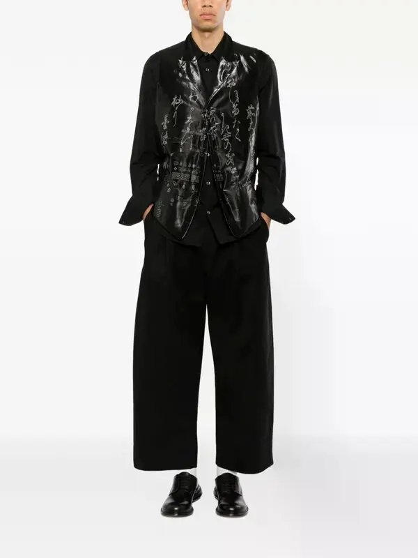 Yohji Yamamoto Jien Hiragana-print Transparent Vest