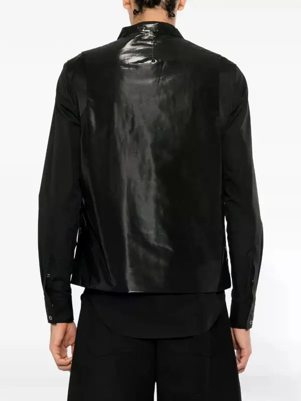 Yohji Yamamoto Jien Hiragana-print Transparent Vest