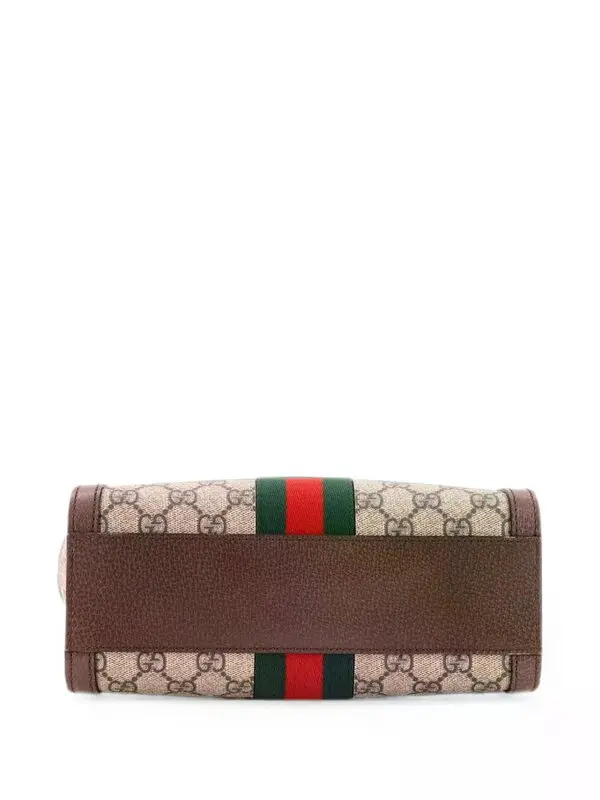 Gucci Ophidia Top Handle Gg Coated Canvas Small Tote Bag