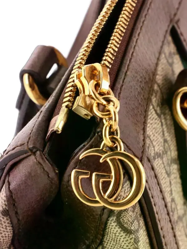 Gucci Ophidia Top Handle Gg Coated Canvas Small Tote Bag